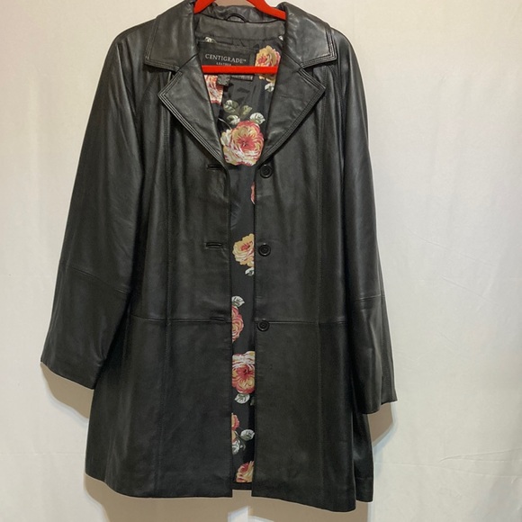 Centigrade | Jackets & Coats | Nwot Centigrade Black Leather Jacket ...